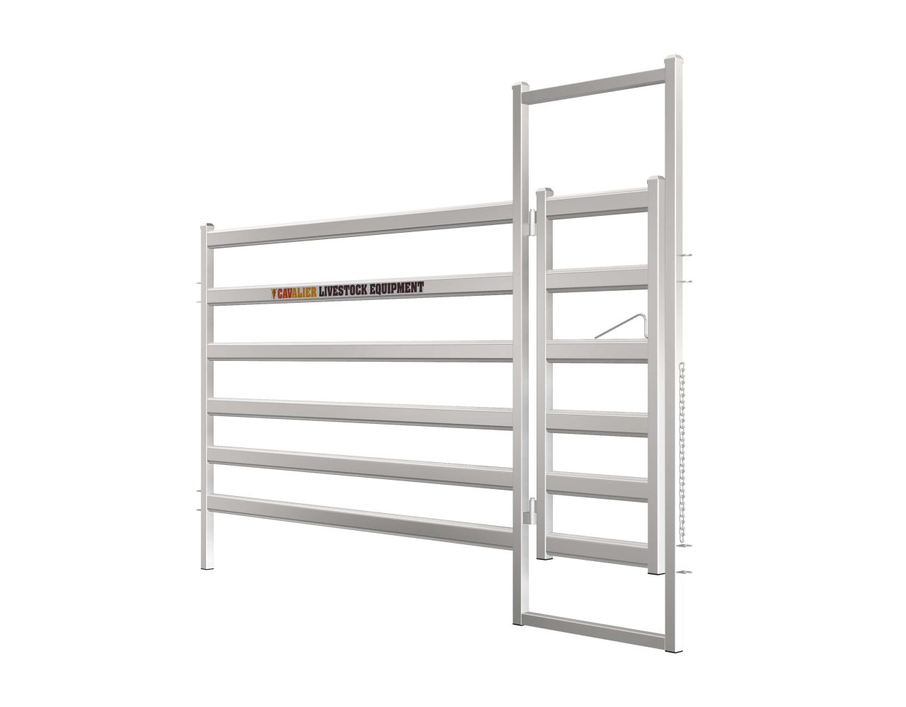 2.1m Cattle Rail Manway Gate Panel - Cavalier Livestock Equipment