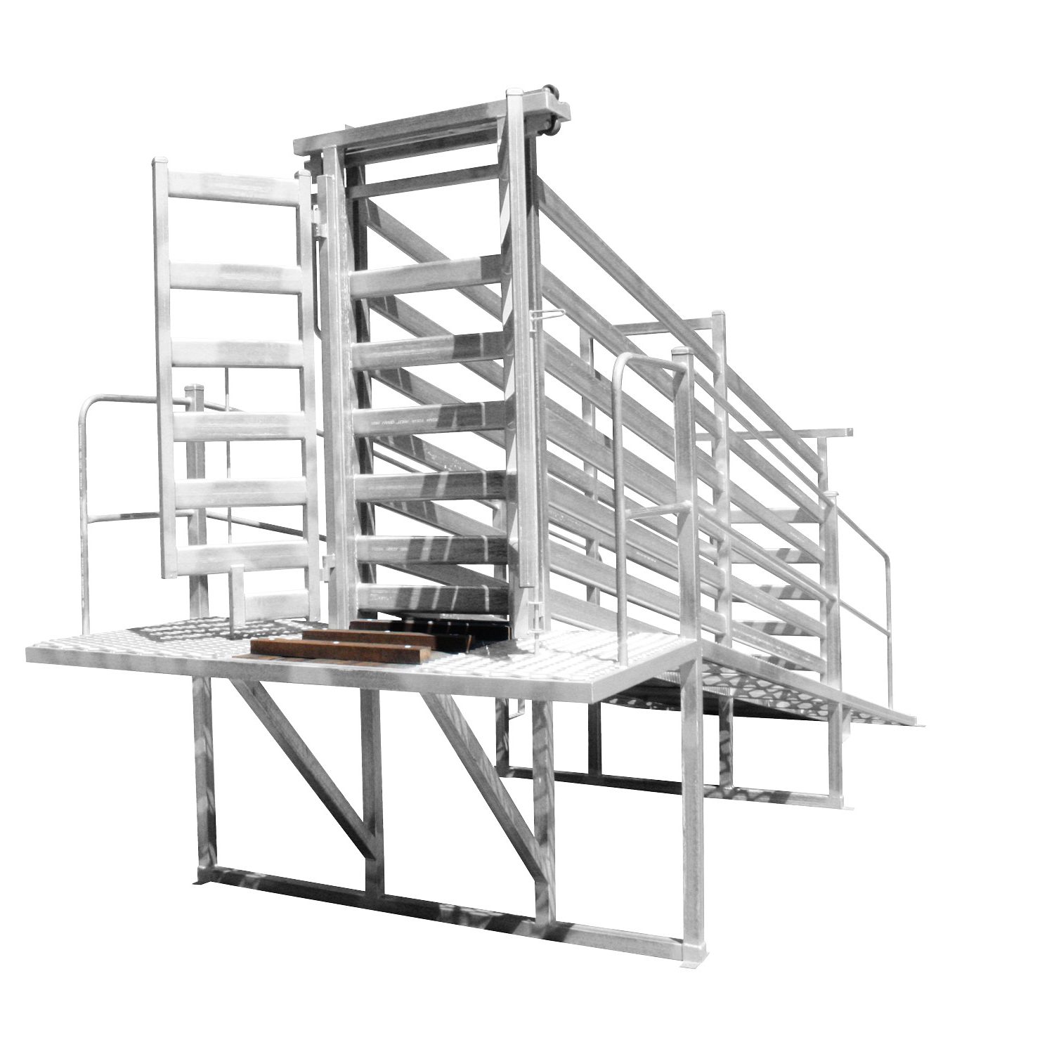 6.0m Fixed Ramp with Double Walkway - Cavalier Livestock Equipment